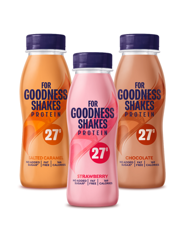 New 27G Protein Shakes | 250ml 12-Pack | For Goodness Shakes