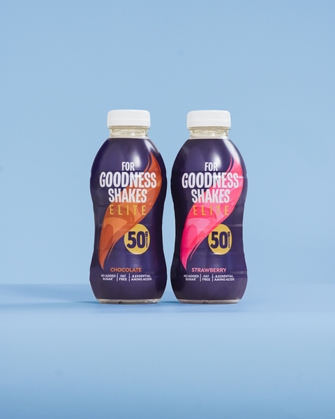 New 50G Protein Shakes | Chocolate or Strawberry 8-Pack | For Goodness ...