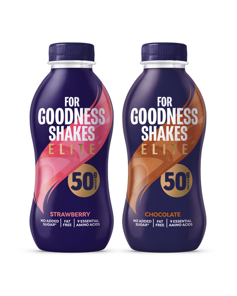 New 50G Protein Shakes | Chocolate or Strawberry 8-Pack | For Goodness ...