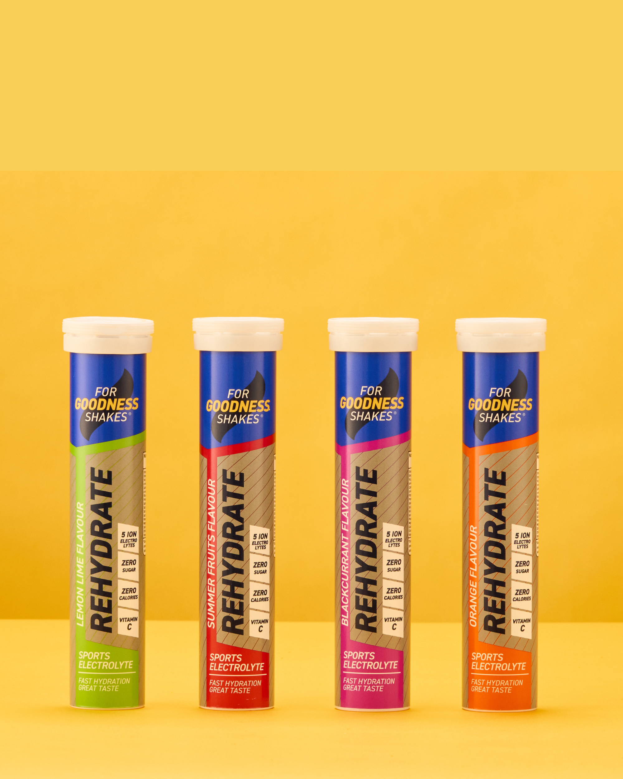 Rehydrate Tabs | Electrolytes For Hydration | For Goodness Shakes