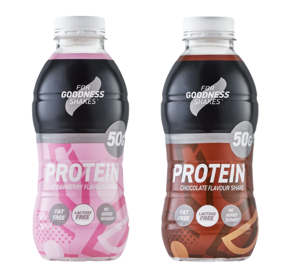 New 50G Protein Shakes | Chocolate or Strawberry 8-Pack | For Goodness ...